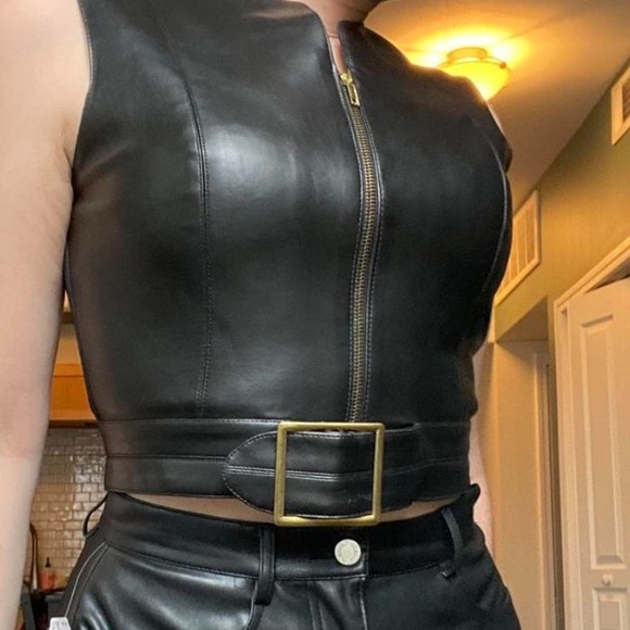 Gantos | Dresses | Gantos Vegan Leather Topskirt Set | Poshmark